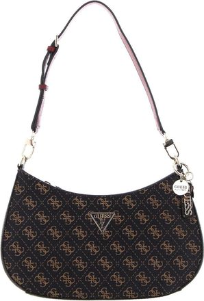 Guess Women Noelle TOP Zip Shoulder Bag, braun