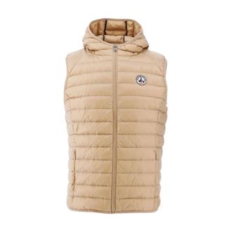 Jott Kapuzen-&Auml;rmellose Pufferjacke - - Jackets - Herren - Beige - 5XL