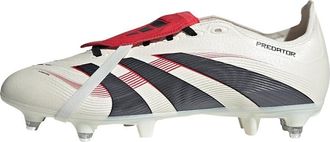 adidas Unisex Predator League Fold-Over Tongue SG Fu&szlig;ballschuh Off White/Core Black/Pure Ruby 41 1/3