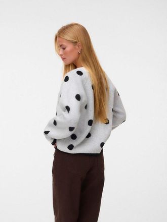 Vero Moda Rundhalspullover VMLIV LS KNIT EXP EXP Kunstfaser