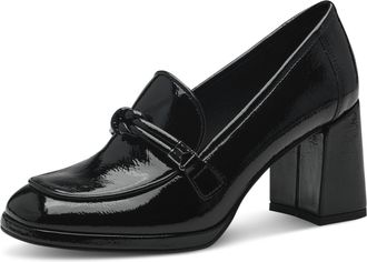 Marco Tozzi Damen Trotteur mit Blockabsatz Elegant, Schwarz (Black Patent), 38 EU