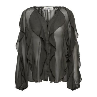 &Co Woman Voile Bluse - - Blouses & Shirts - Damen - Gr&uuml;n - 2XL
