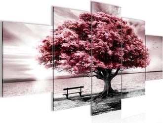 Runa Art Bilder Abstrakt 200 x 100 cm 5 Teilig XXL Wanddekoration Design Biege 050651b