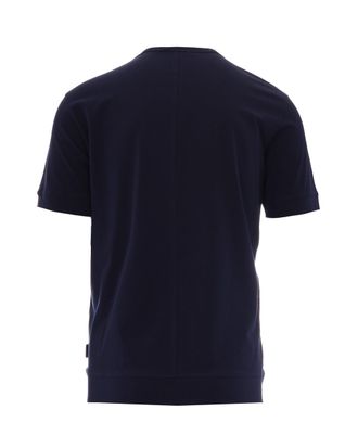 Paolo Pecora Mens T-Shirt Basic Blue Cotton T-Shirts And Polos