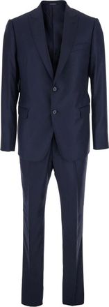 Emporio Armani Homme, Costumes, Bleu, Taille: M Veste &agrave; Deux Boutons et Pantalon