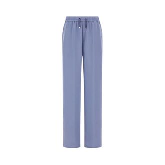 Herno Globe Lab Double Cady Wide Hose - - Trousers - Damen - Blau - XS