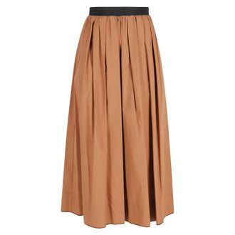 Tela Midi Rock Leda - - Skirts - Damen - Braun - XS