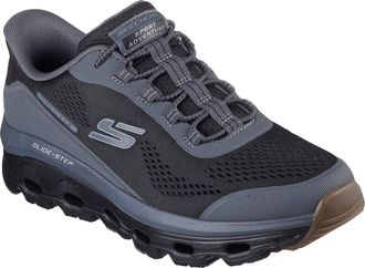 Skechers Hausschuh Skechers Glide Step Sole Schuhe grau schwarz Herren SLIP-INS 237812