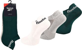 Reebok Unsichtbare Socken, Unisex, bequem, Baumwolle, atmungsaktiv, für Sport, Alltag, Fitness, Freizeit, Walking, Yoga, waschbar, diskret, Unterschuhe, 3 Pa