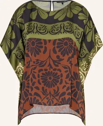 Luisa Cerano Luisa Cerano Blusenshirt Aus Satin gruen