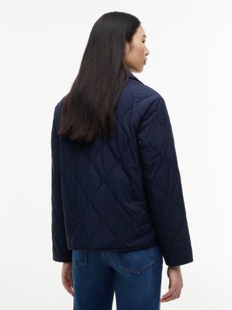 Tommy Jeans Steppjacke TJW COACH COLLAR QUILTED JACKET Kunstfaser, Flag-Stickerei