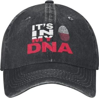 Generic Pologne est dans Mon ADN Casquette Baseball d&eacute;contract&eacute;e Drapeau polonais d&eacute;t&eacute; Chapeau Camionneur Visi&egrave;re Soleil Casquettes Hip-hop Hommes Streetwear 