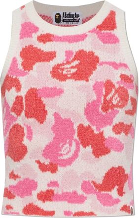 A Bathing Ape A Bathing Ape, Femme, Tops, Rose, Taille: 40 FR D&eacute;bardeur