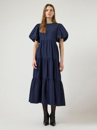 Y.A.S Midikleid YASCOLEA SS ANKLE DRESS S. NOOS Sommerkleid, Baumwolle, kn&ouml;chellang