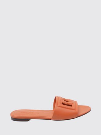 Dolce & Gabbana Mules en cuir avec monogramme DG et talon bas