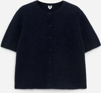 Arket Strickjacke Aus Einer Alpaka-Wollmischung -Blau