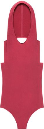 Courrèges Illusion Body mit Kapuze - Rot