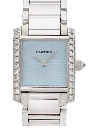 Cartier Tank Française Cadran C Motif White Gold Watch
