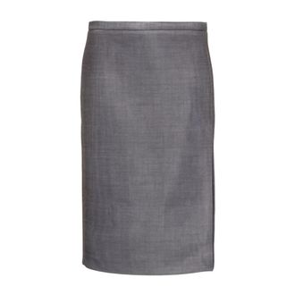 Philosophy di Lorenzo Serafini Grauer Midi-Rock mit Seitenschlitz - - Skirts - Damen - Grau - M