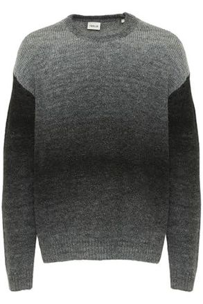 Solid SDNohan Pull en tricot &eacute;pais pour homme avec col rond et poignets c&ocirc;tel&eacute;s Coupe d&eacute;contract&eacute;e, True Black (194008), L