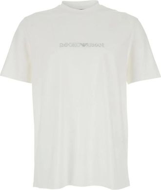 Emporio Armani Homme, Tops, Blanc, Taille: M T-Chemises