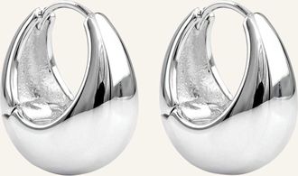 Pompidou Creolen Soft Bold Hoops By Glambou silber