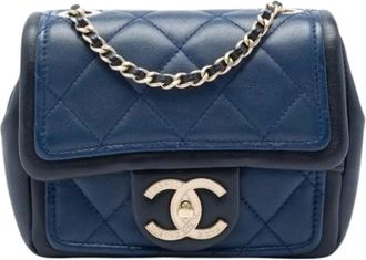 Chanel Sac bandouli&egrave;re vintage Pre-owned - Femme - Pre-owned - Bleu - Taille: ONE Size