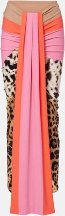 Roberto Cavalli Bedruckter Maxirock