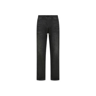 Sun 68 Pantalon Jogger Denim Molletonn&eacute; - Homme - Jeans - Gris - Taille: W32