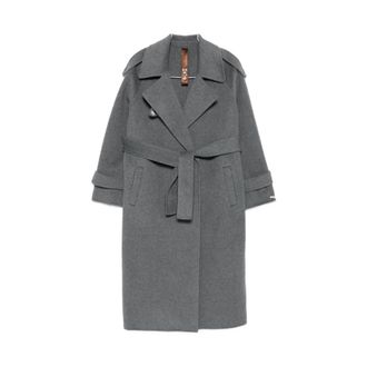 Glox Grauer Mantel Jj209 - - Coats - Damen - Grau - S