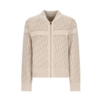 Dior Femme, Pulls, Beige, Taille: 38 FR Reversible Zipped Bomber Jacket