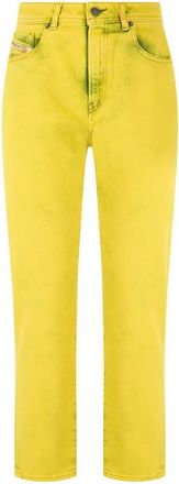 Diesel Femme, Jeans, Jaune, Taille: W29 Jean droit jaune avec poches polyvalentes