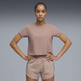 Puma T-shirt boxy Run coolCELL Femme, V&ecirc;tements, Beige, XL