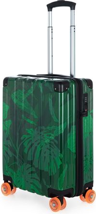 HAUPTSTADTKOFFER Q-Damm - Handgepäck-Koffer 4 Doppelrollen, 54 cm 38 L, Rollkoffer Flugzeug Bordgepäck Hartschale Polycarbonat/ABS, TSA, Design Floral