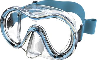 Seac Sunrise, Einteilige Tauch- und Schnorchelmaske aus gehärtetem Glas mit 3D-Schnalle, mit Kopfstück aus Textil oder Silikon