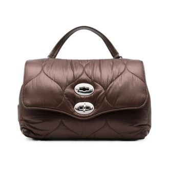 Zanellato Postina Lunaria Kleine Ledertasche - - Bags - Damen - Braun - ONE SIZE