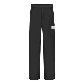 Flaneur Schwarze ma&szlig;geschneiderte Hose mit elastischem Bund - - Trousers - Herren - Schwarzk - XL