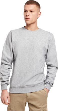 Build Your Brand Premium Crewneck, Heather Grey, XXL