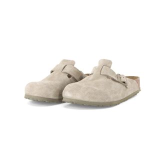 Birkenstock Low-Top Sneaker - Sandalen aus Veloursleder - Gr. 41 (EU) - in Gr&uuml;n - f&uuml;r Damen