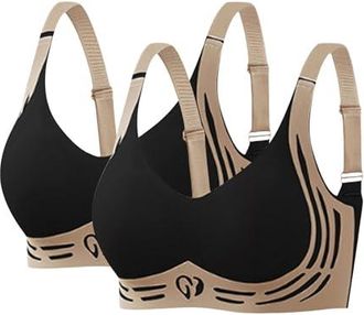 Generic Pantalon de maternit&eacute; court Gather Bra Soutien-gorge sans fil pour femme Lingerie quotidienne Sports BHS 2 pi&egrave;ces, a, 5XL