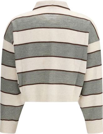 Brunello Cucinelli Womens Multicolor Wool Oves Aries T-Shirt