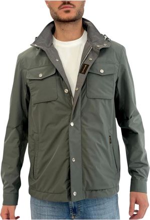 Moorer Homme, Vestes, Vert, Taille: L Anorak style chemise