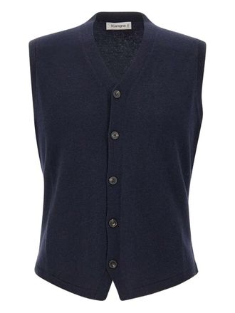 KANGRA débardeur à col v - Bleu