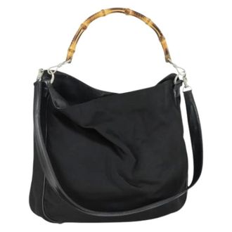 Gucci Sac &agrave; main en nylon vintage doccasion - Femme - Pre-owned - Noir - Taille: ONE Size
