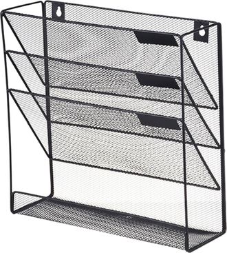 Generic Aktenwand-Organizer - Schreibtisch-Dateiregal, 4-stufiger Ordner-Organizer für Zuhause, platzsparende Dokumententasche