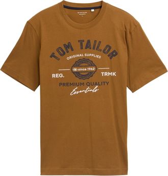 Tom Tailor Herren 1037735 T-Shirt, 25985-Deep Cognac, 3XL