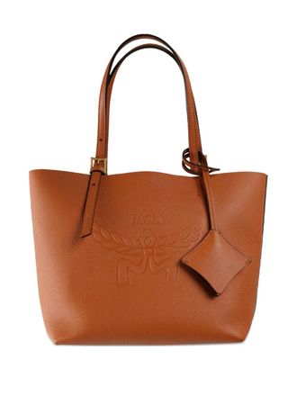 MCM Handtasche mit Logo-Prägung - Braun