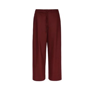 Max Mara Wide Pantalons - Femme - Pantalons - Rouge - Taille: 38 FR