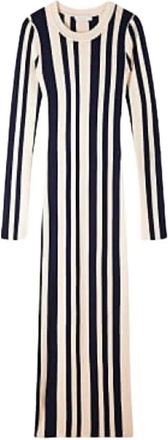 Patrizia Pepe Femme, Robes, Multicolore, Taille: 38 FR Fitted Midi Knit Dress