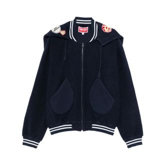 Kenzo Homme, Vestes, Bleu, Taille: M Bomber Jacket